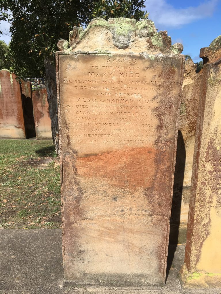 James Kidd of Fifeshire, Scotland and Sydney, New South Wales ...