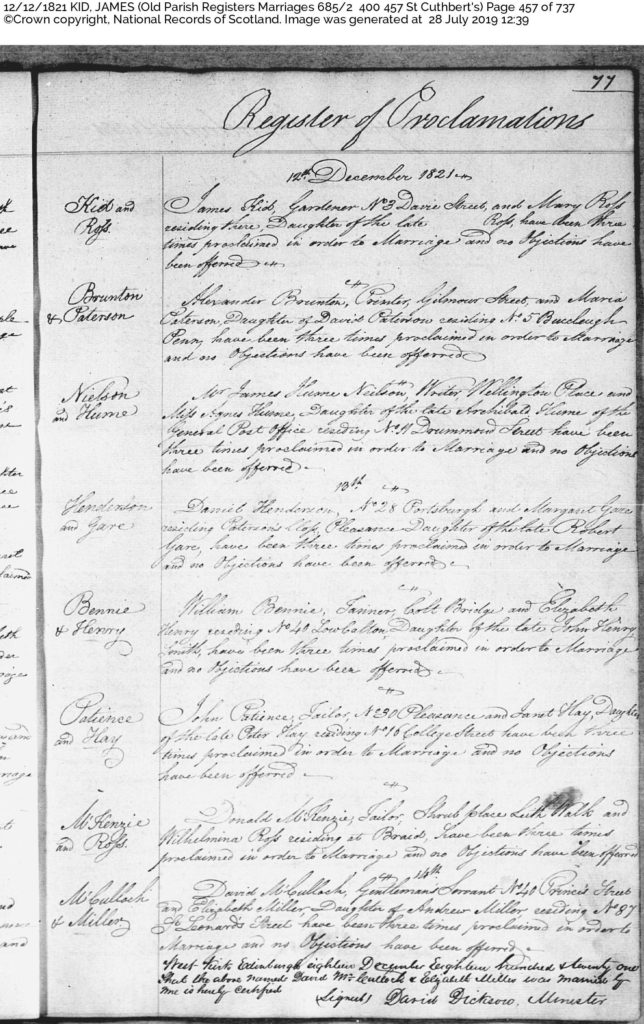 James Kidd of Fifeshire, Scotland and Sydney, New South Wales ...