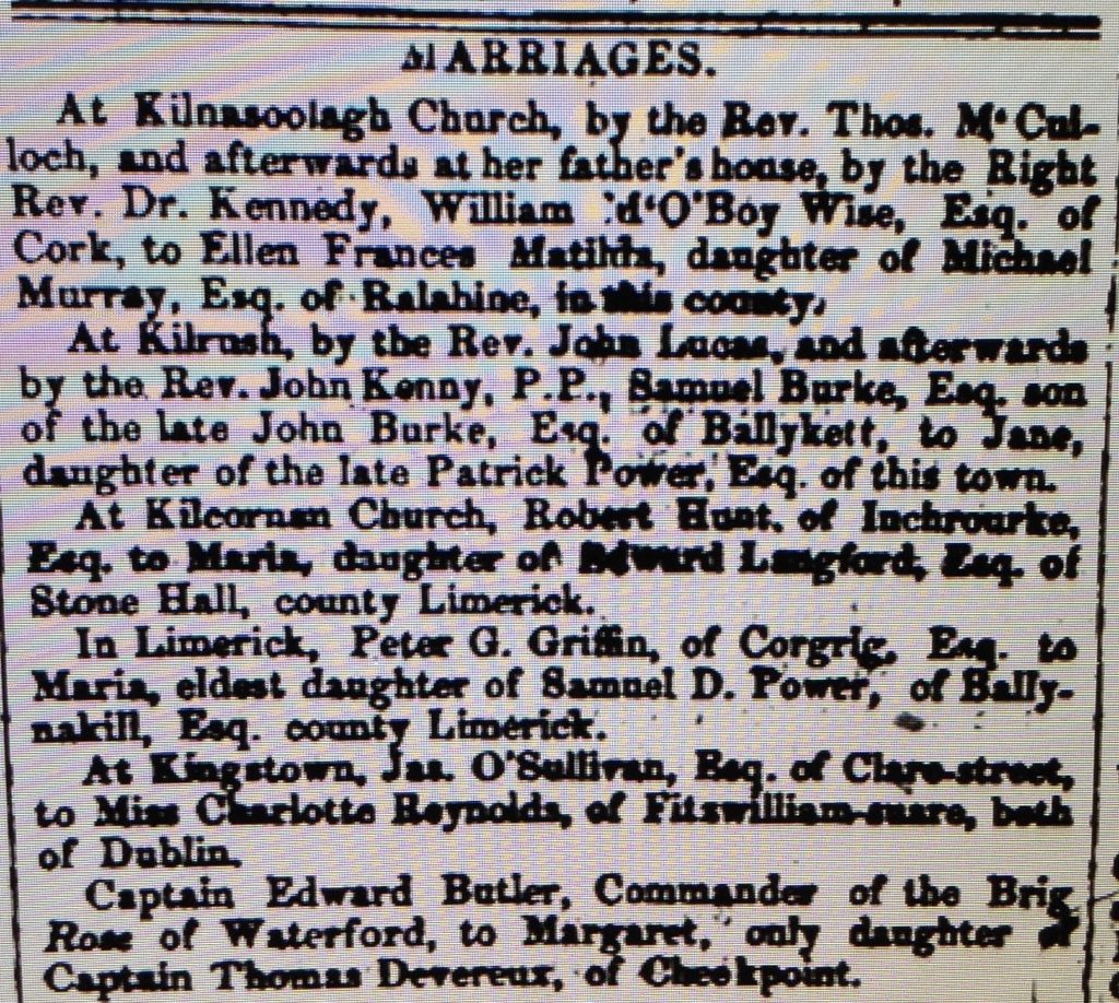 The Murray Family of Limerick, Ireland and New South Wales and Victoria ...