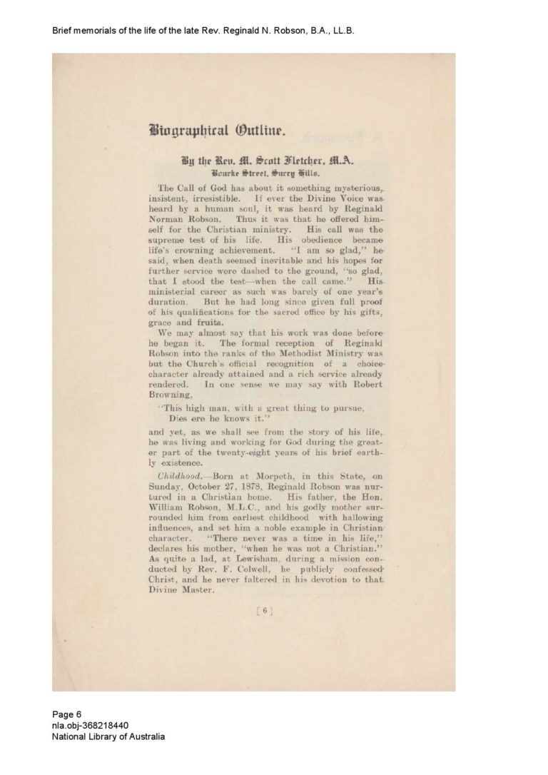 The Robson Family of Sydney 1860-1930 and the Veitch Family – Relatives ...