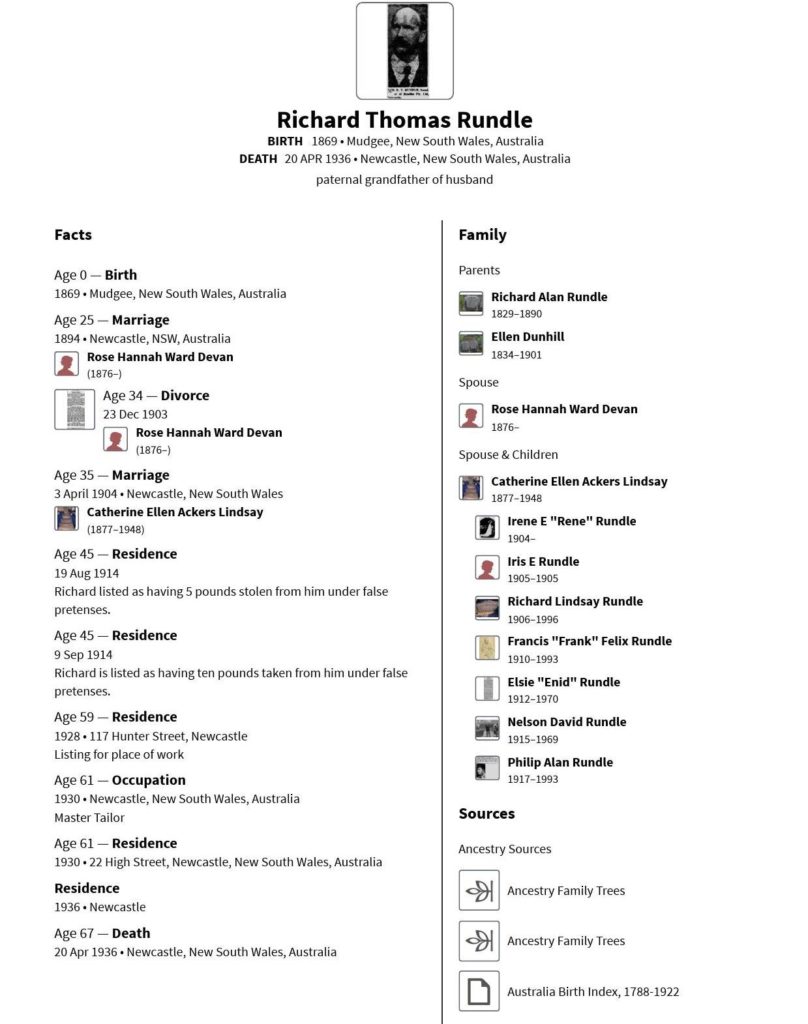 The Rundle Family from Newcastle, New South Wales – Relatives Matter